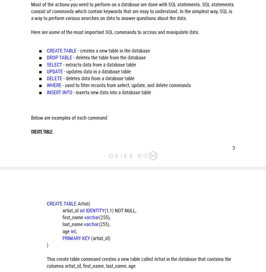 Intro to SQL v1 - IAMBDOT